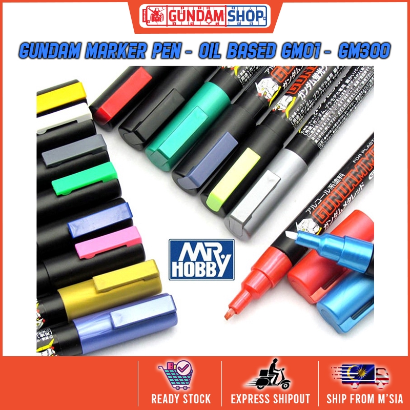 Gundam Marker Pen for Model Kits - Oil Based GM01 - GM300 | Shopee Malaysia