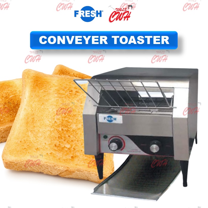 FRESH ELECTRIC TWO SLICE CONVEYOR TOASTER TT-300 BREAD CONVEYER TOASTER ...