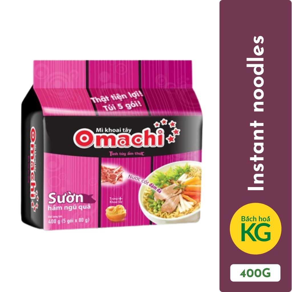 Omachi five-fruit stewed rib noodles 400g (5s x 80g) - Mi serega - 方便面 ...