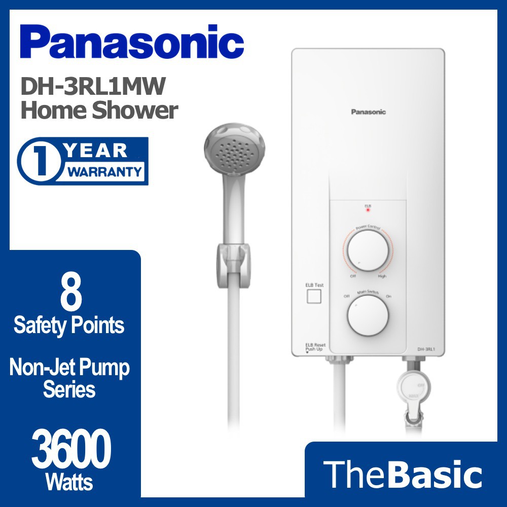PANASONIC Water Heater Home Shower Non-Jet Pump Standard Series (DH ...