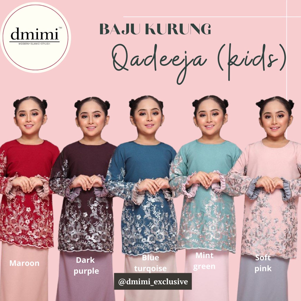DMIMI Baju Kurung Sulam Qadeeja Kids Hot Item Sulam Edition Readystock ...