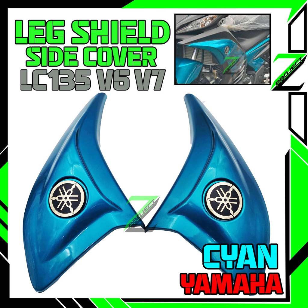 Yamaha Leg Shield Side Cover (Air Scoop) Lc135 New Lc135 V6 V7 Carbon ...