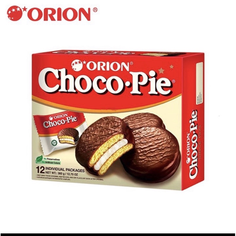 Delfi Orion Choco Pie contains 12 pcs / Choco-Pie / ChocoPie | Shopee ...