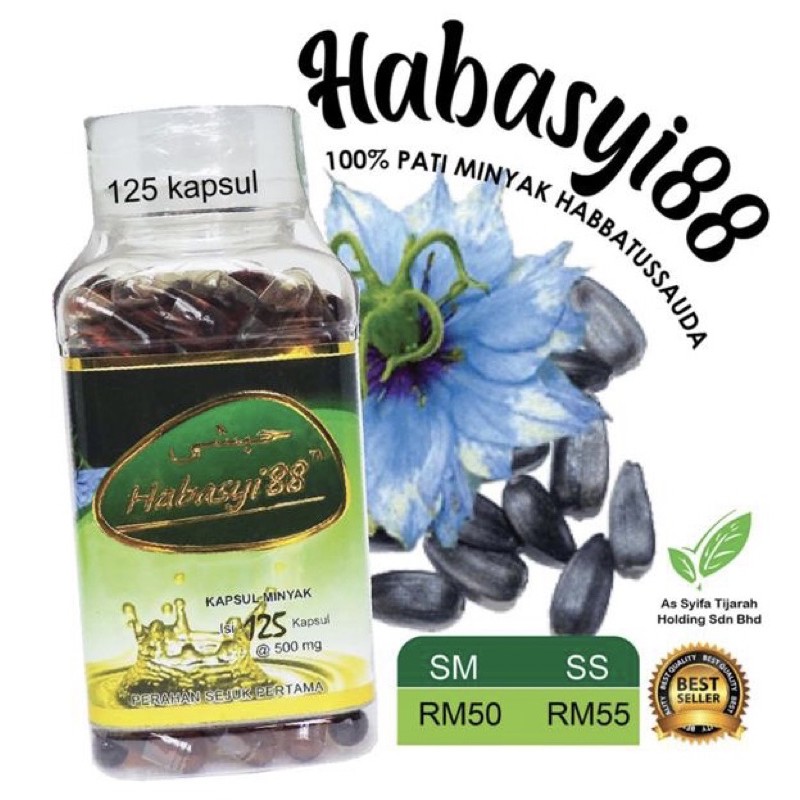 Black Seed Capsule Cold Pressed GRED A1/Habbatus Sauda Kapsul Asli ...