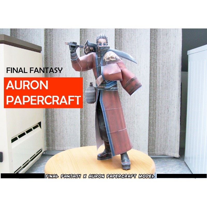 Auron Final fantasy Papercraft(Model design kertas) | Shopee Malaysia