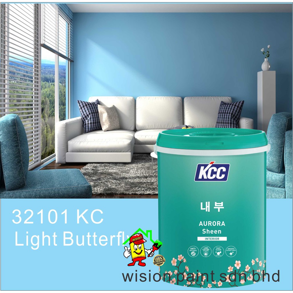 32101KC LIGHT BUTTERFLY ( 5L ) KCC AURORA Sheen Interior Paint / Cat ...
