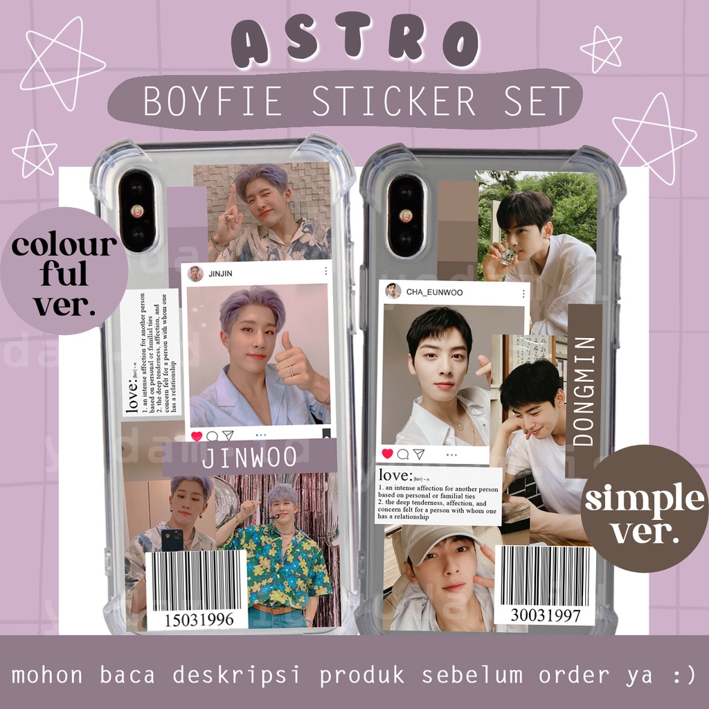 Diy STICKER CASE, AESTHETIC STICKER KPOP STICKER WATERPROOF ASTRO ...