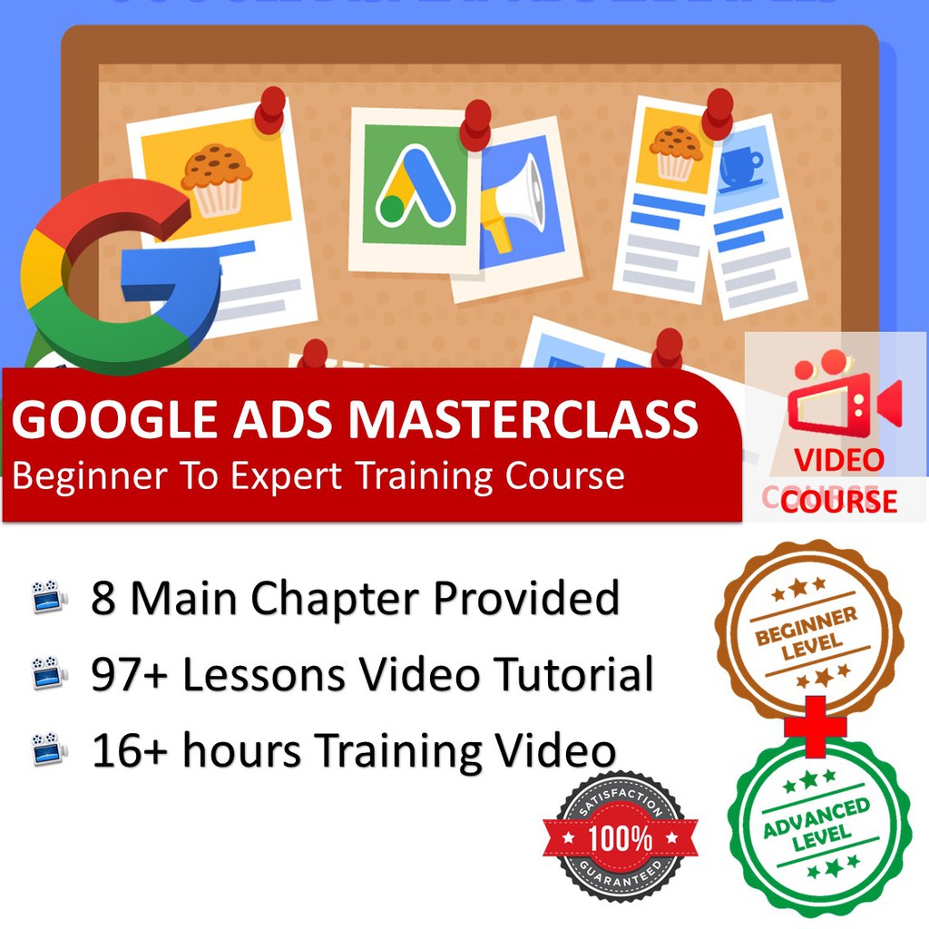 [Video Course] Google Ads Masterclass - Beginner To Expert Training Course [97 Lessons Video ...