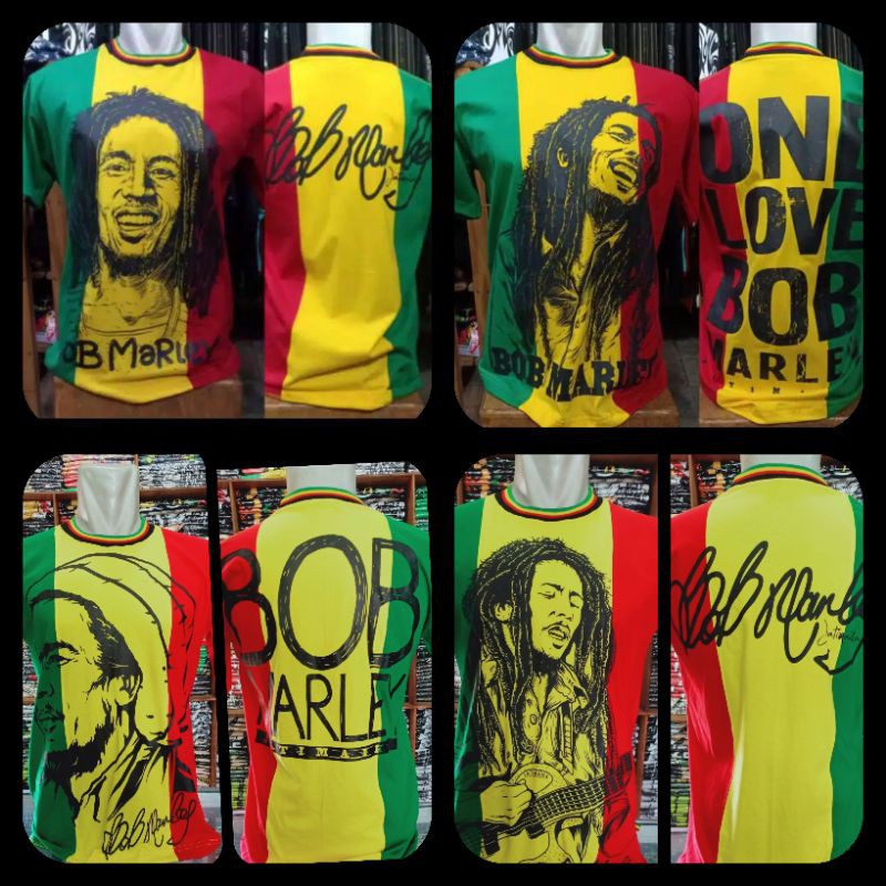 Rasta reggae bob marley jamaica t-shirt original regge rege mkh shirt ...