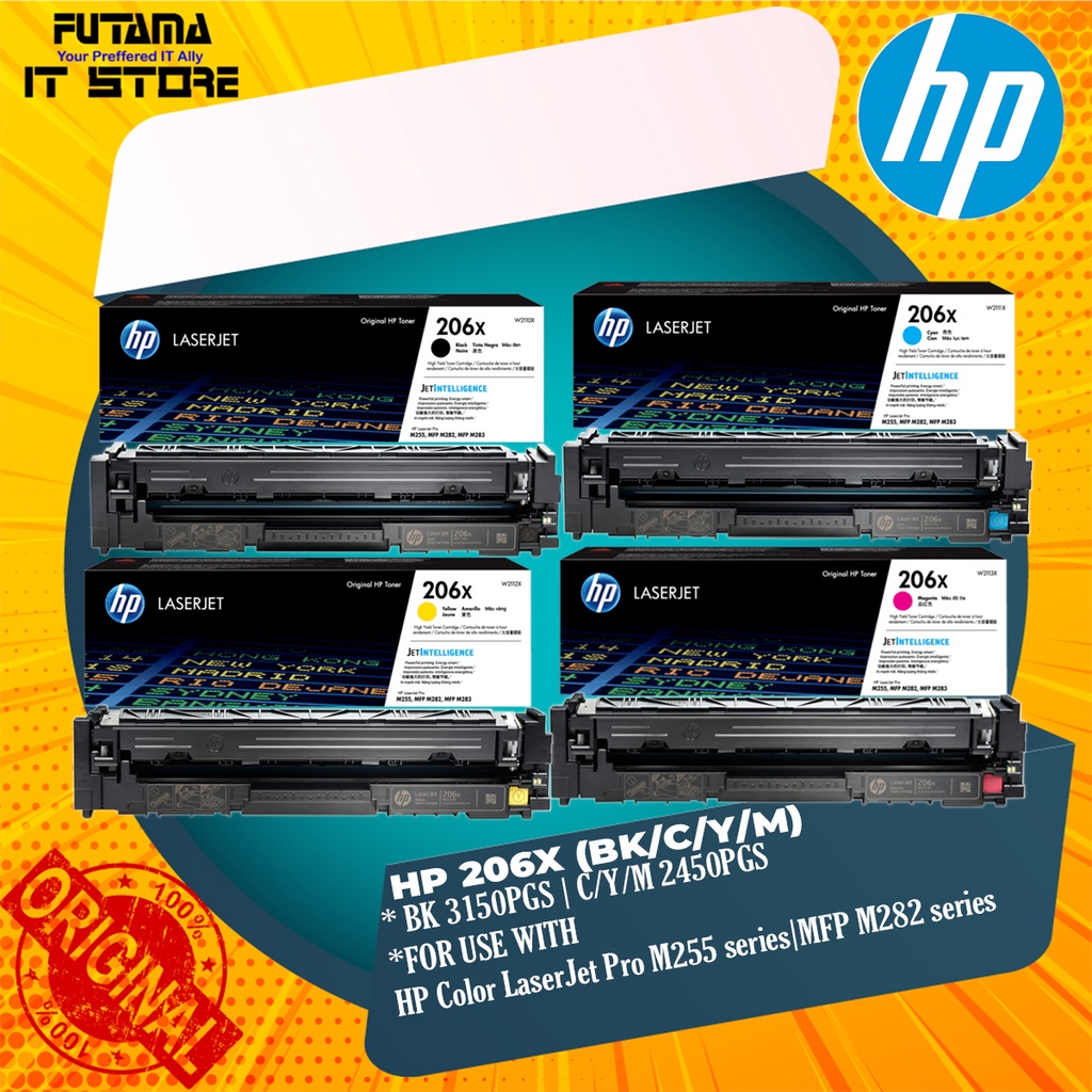 HP 206X Series Original Laserjet Toner Cartridge W2110X W2111X W2112X ...