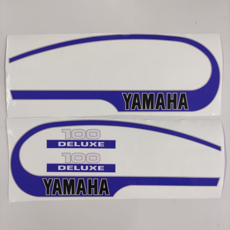 YAMAHA YB100 Body Sticker Body Stripe Original Design Tank & Duty Tank ...
