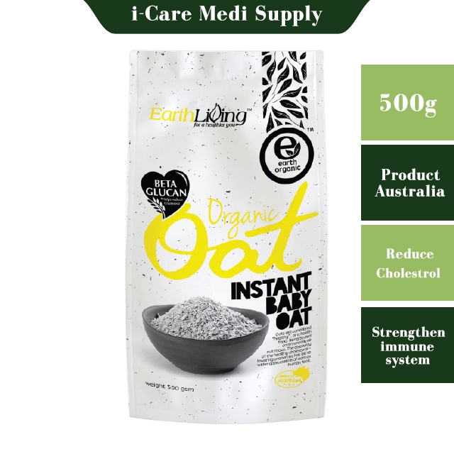 Earth Living Organic Oat Instant Baby Oat (500gms) | Shopee Malaysia