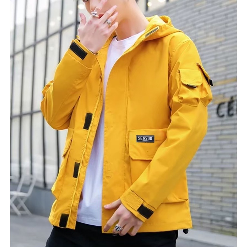 HITAM Waterproof PARKA Jacket // FOUR POCKET // Black | Shopee Malaysia