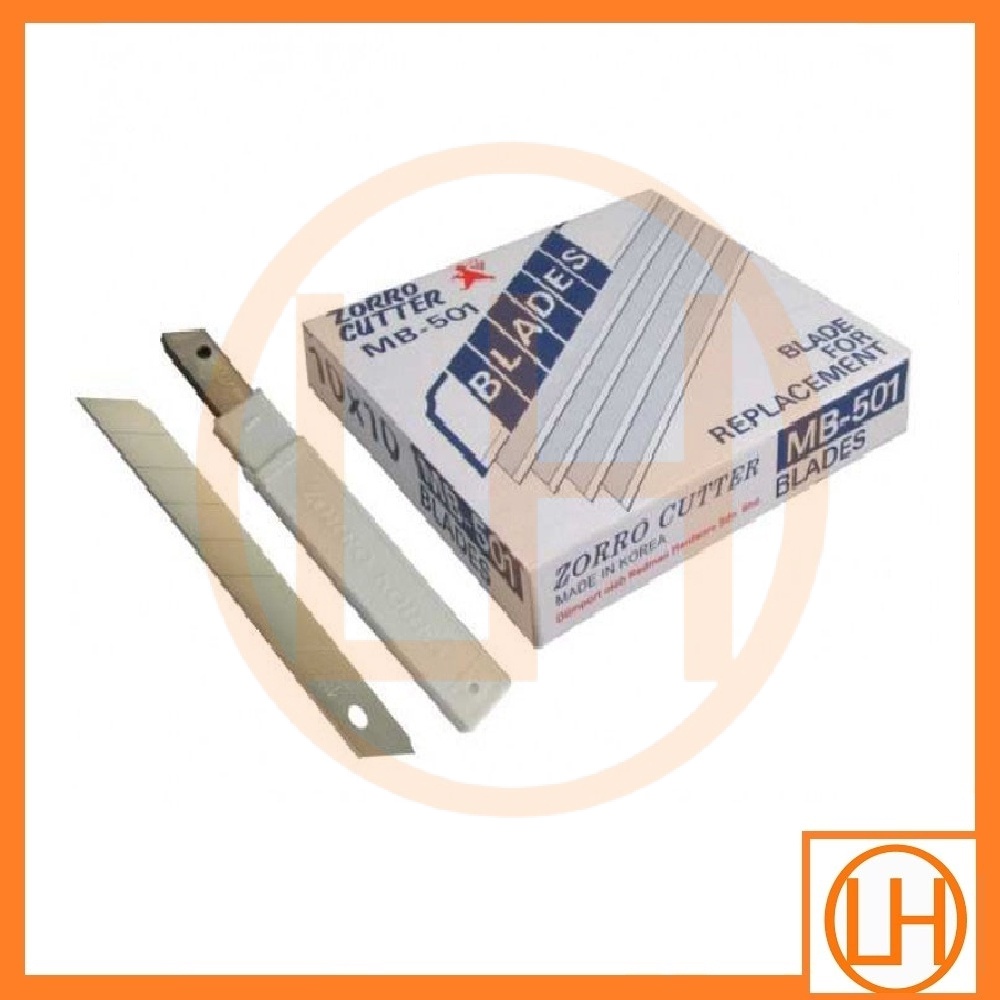 Cutter Blade Zorro MB-301 (S) / MB-501 (L) | Shopee Malaysia