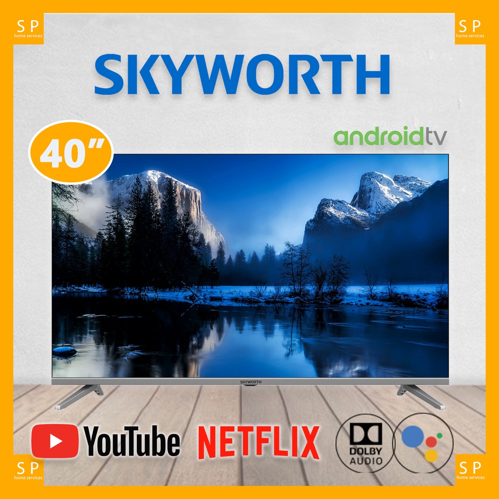 Skyworth 40" Full HD Android 11 LED TV 40STD6500 - Youtube Netflix Infinity Screen | Shopee Malaysia