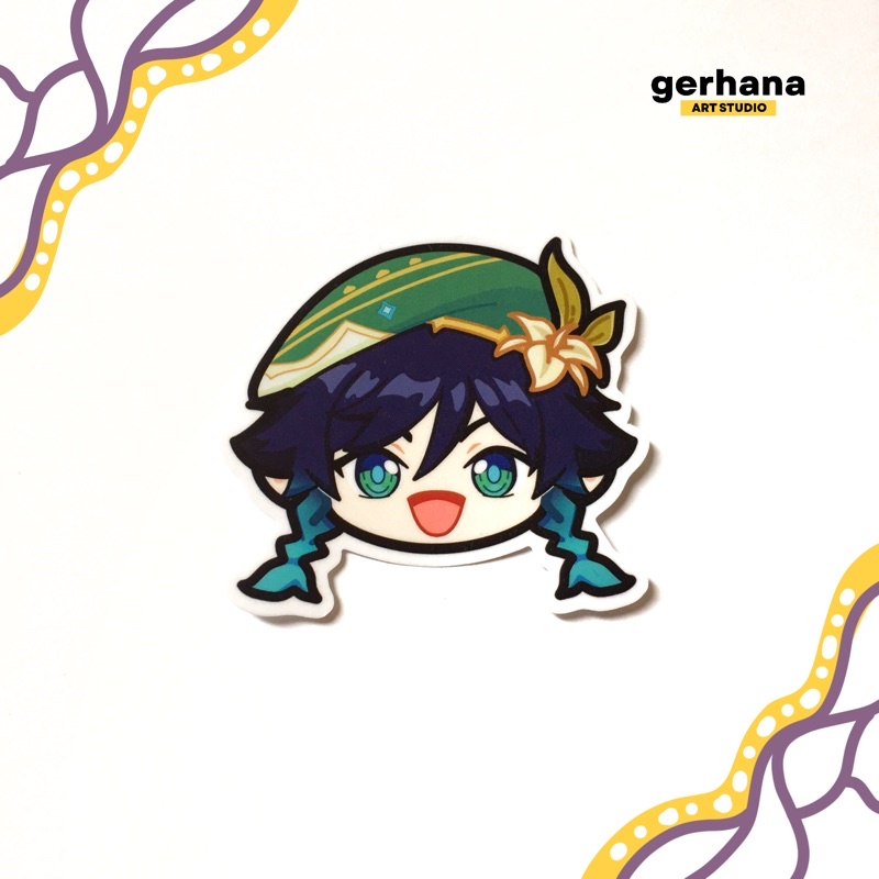 Genshin Impact Chibi Sticker | Kazuha Chongyun Scaramouche Xiao Venti ...