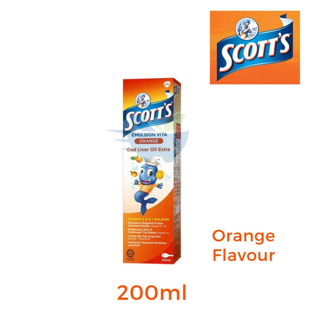 Scott's Emulsion Orange/ Original (200ml/400mlx2) / DHA Gummies Orange ...