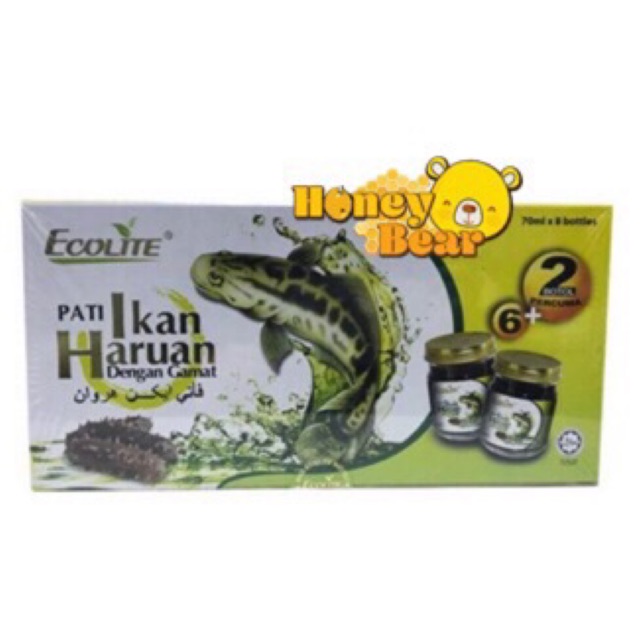 Ecolite Pati Ikan Haruan & Gamat (70ml x 6 Bottles) [Free 2 Bottles]Exp ...