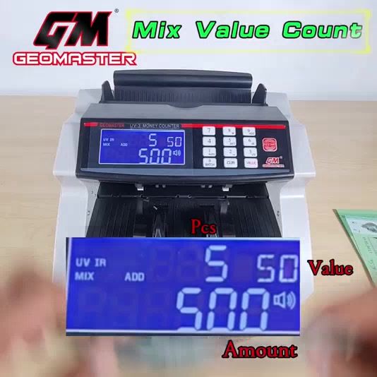 Geomaster Money Counter Machine , Bank Note Counter , Value Counter ...