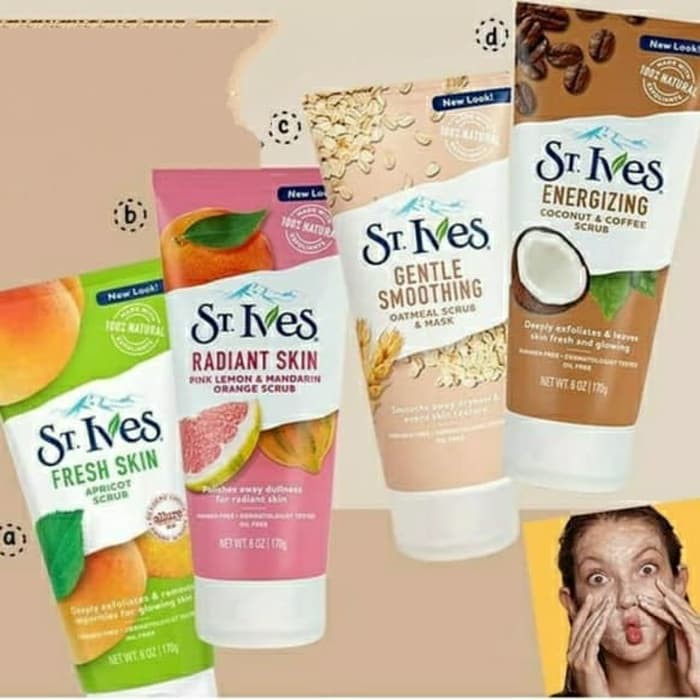 Original ST Ives Face Scrub Mask Facial Unilever 170 Gr | Shopee Malaysia