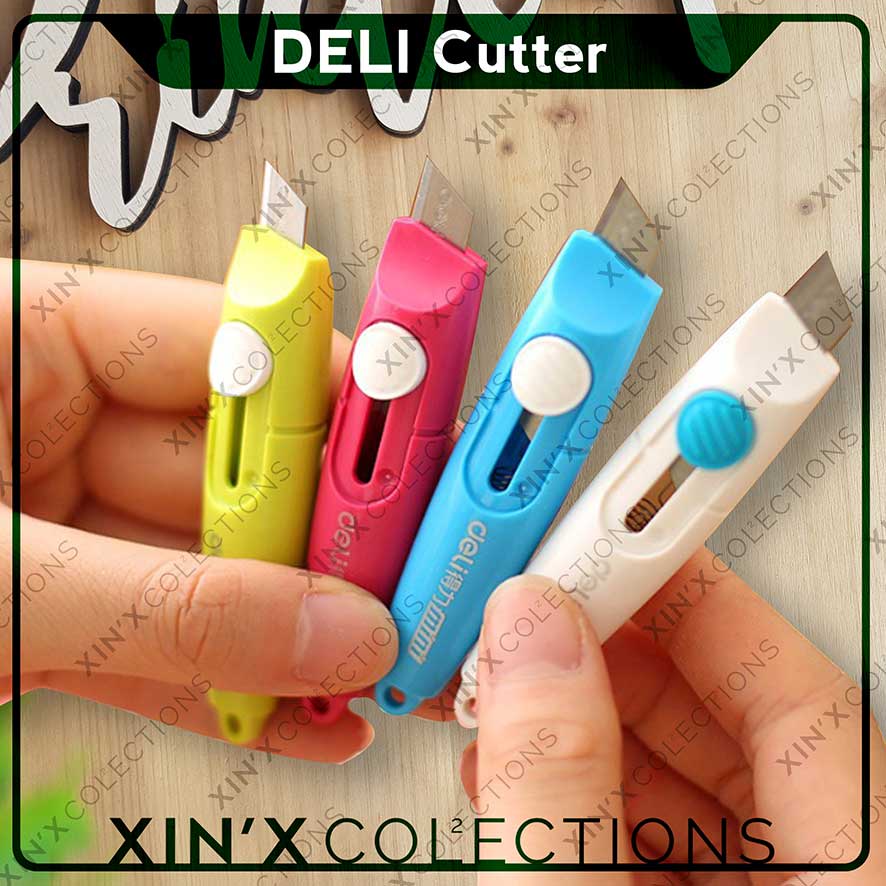 🇲🇾 DELI 2020 PEN KNIIVES PISAU CUTTER CUTE COLOR Deli Mini Blade Cutter ...