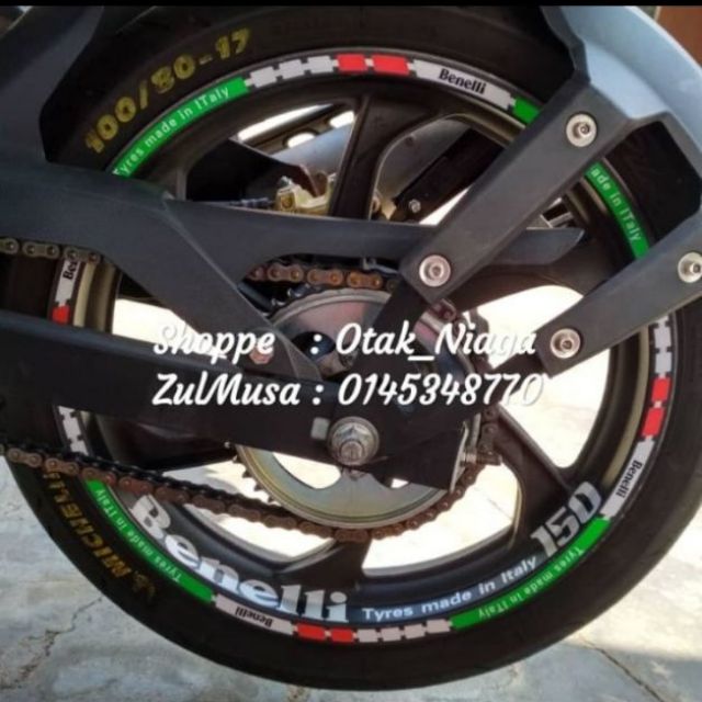 Sticker Rim Benelli rfs150i/RFS150s/R18i (Reflective) | Shopee Malaysia