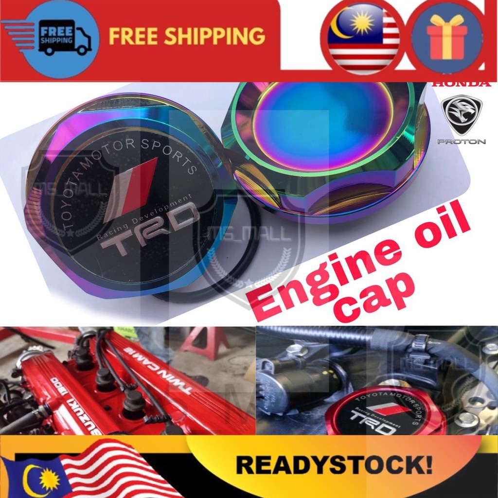! RALLIART/TRD/MUGEN Aluminium Oil Cap Proton,Mitsubishi,,Toyota,Honda ...