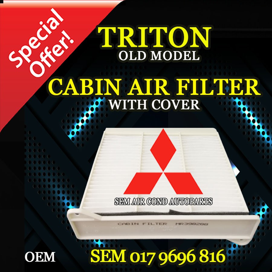 MITSUBISHI TRITON 2007-2014 YEAR OEM FIBRE CABIN AIR FILTER WITH COVER ...