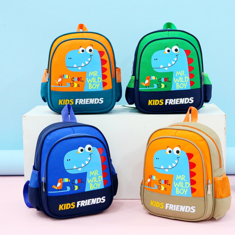 [Ready Stock] Dinosaur Baby School Bag Children Backpack Dinosaur Kids ...