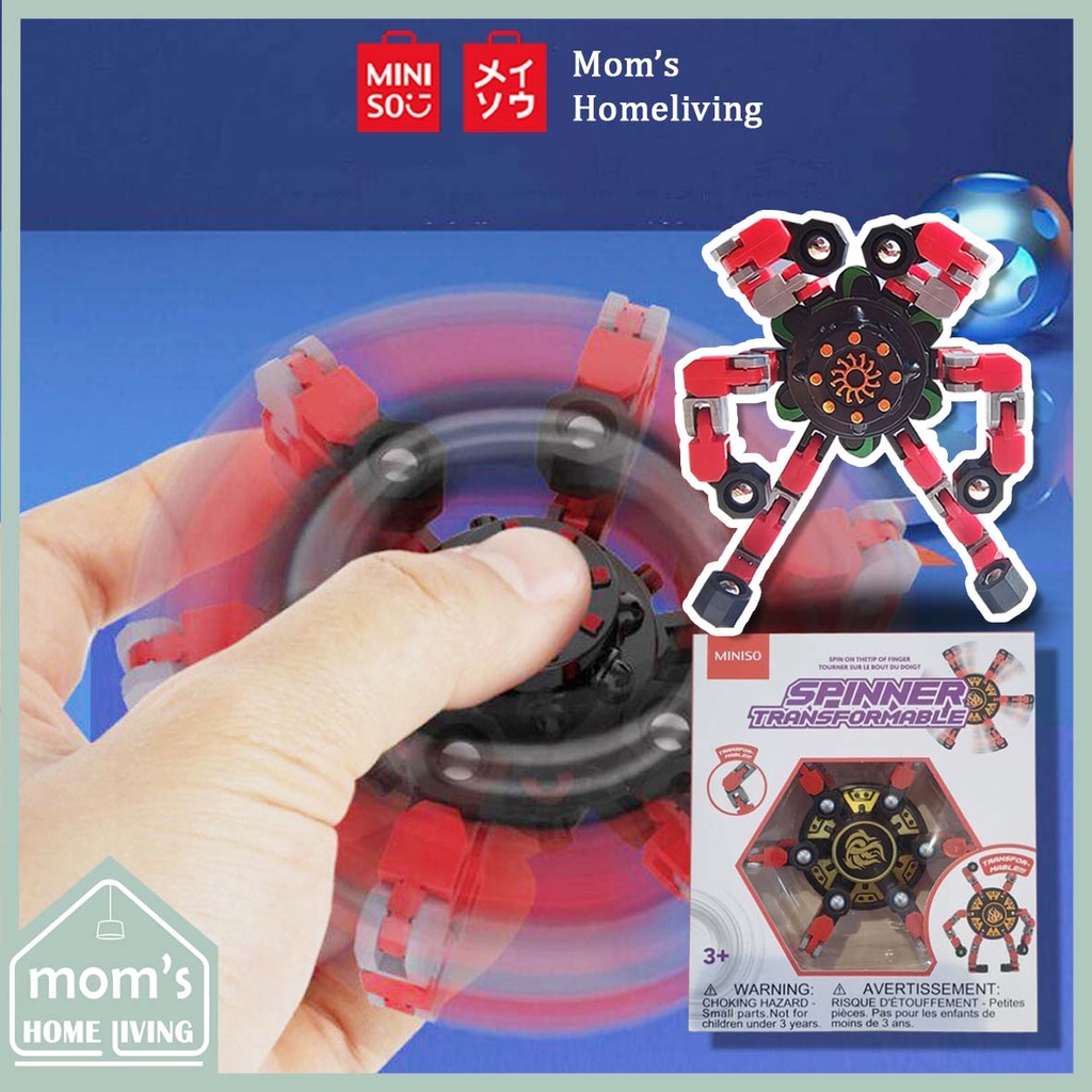 MINISO Latest Transformer Robot Fidget Spinner Toy / Stress Reliever ...