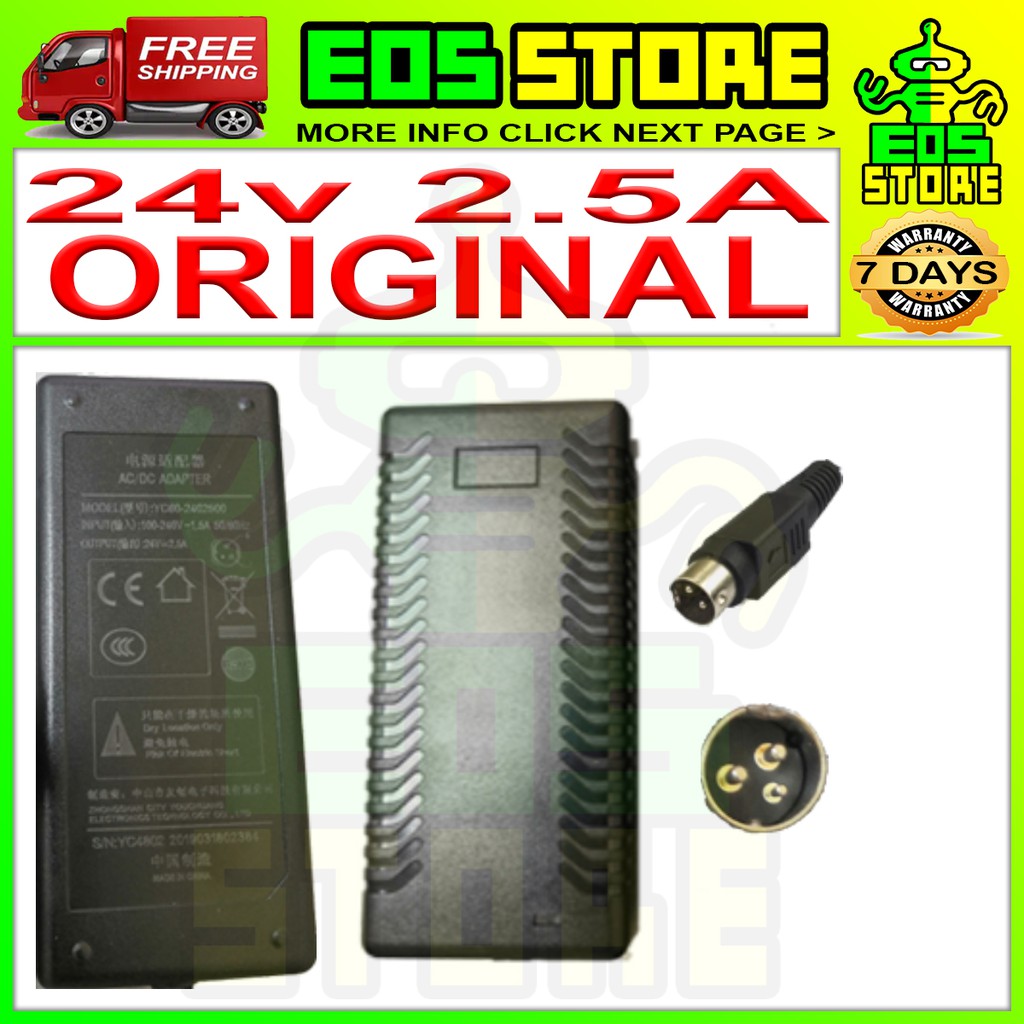 24V 2.5A 3a 3pin 80mm Thermal Printer Xprinter Gprinter Receipt 2430 YC60-2402500 Ac Power ...