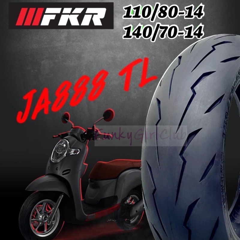 JA888 FKR TUBELESS TAYAR 110/80-14 / 140/70-14 / 120/70-15 Bunga ...