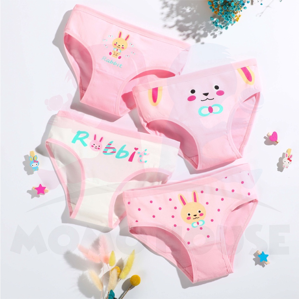 4pcs/set Baby Girl Underwear Cotton Soft Kids Girl Cotton Underwear Panties Seluar Dalam Budak ...