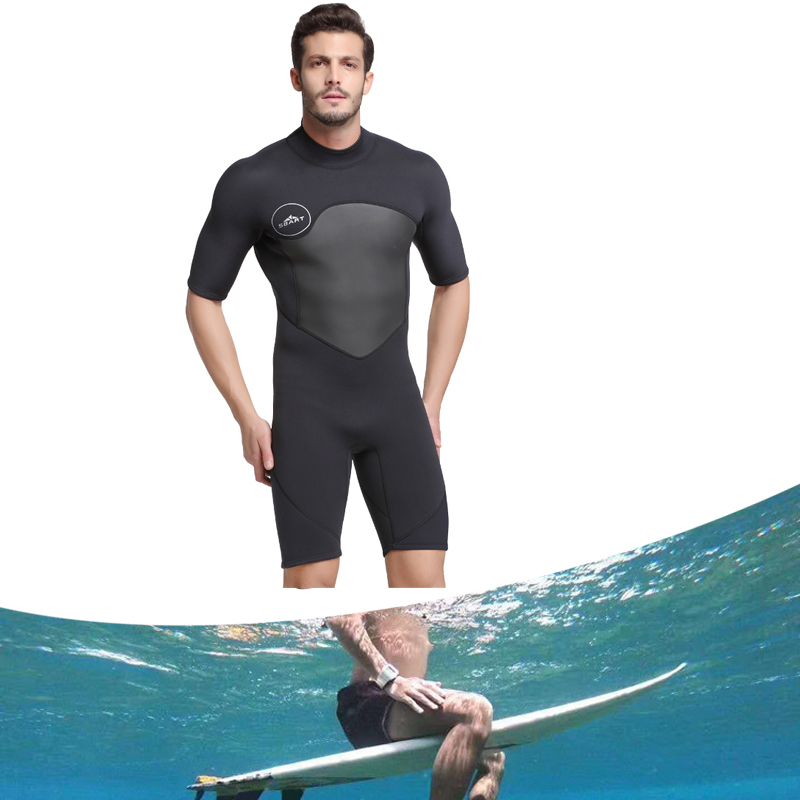 Sbart 2mm Neoprene Wetsuit Men Keep Warm Swimming Scuba Diving Bathing