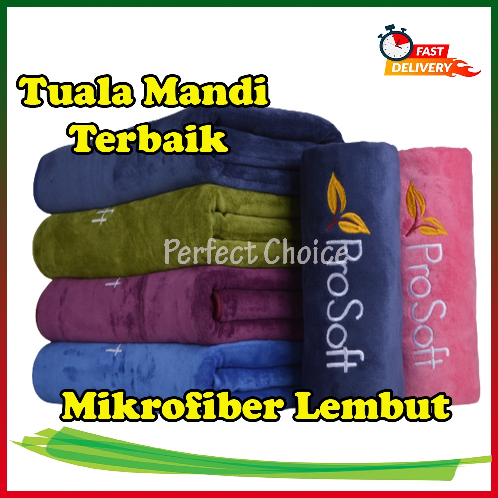 Prosoft Tuala Mandi Paling Besar Dan Lebar Mikrofiber Serap Air ...