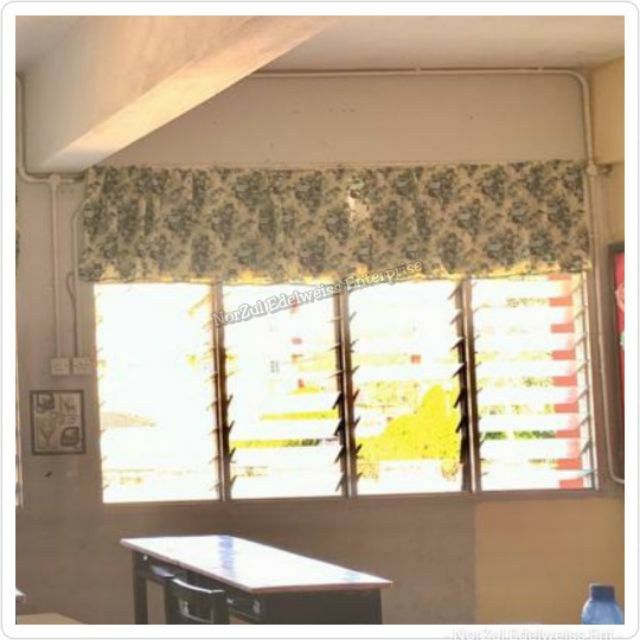 Pakej Langsir Kelas siap jahit 6keping 1set Murah Cantik 4m60cm ...