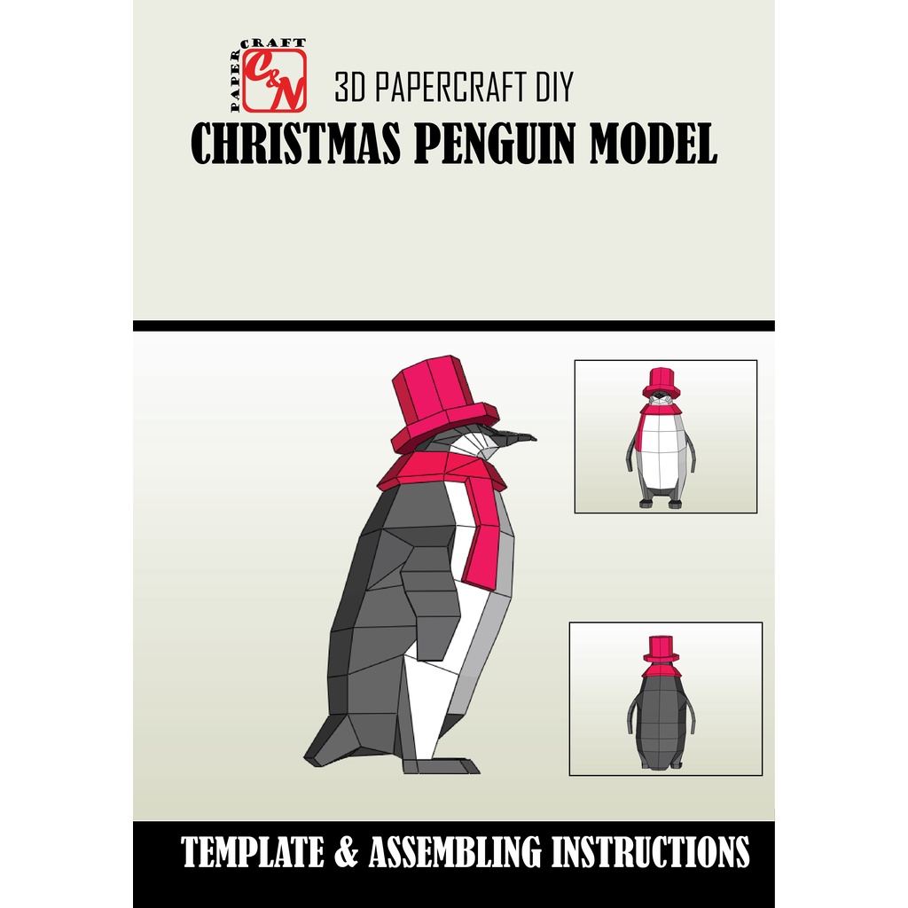 [PAPERCRAFT] Wall PENGUIN MODEL KIT-PAPERCRAFT | Shopee Malaysia