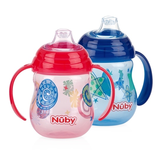Nuby Grip N' Sip with hygienic cover | Click it trainer cup (9oz/270ml) 4m+ | Shopee Malaysia