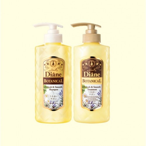 Moist Diane Botanical Refresh & Smooth Shampoo/Treatment 480ml | Shopee ...