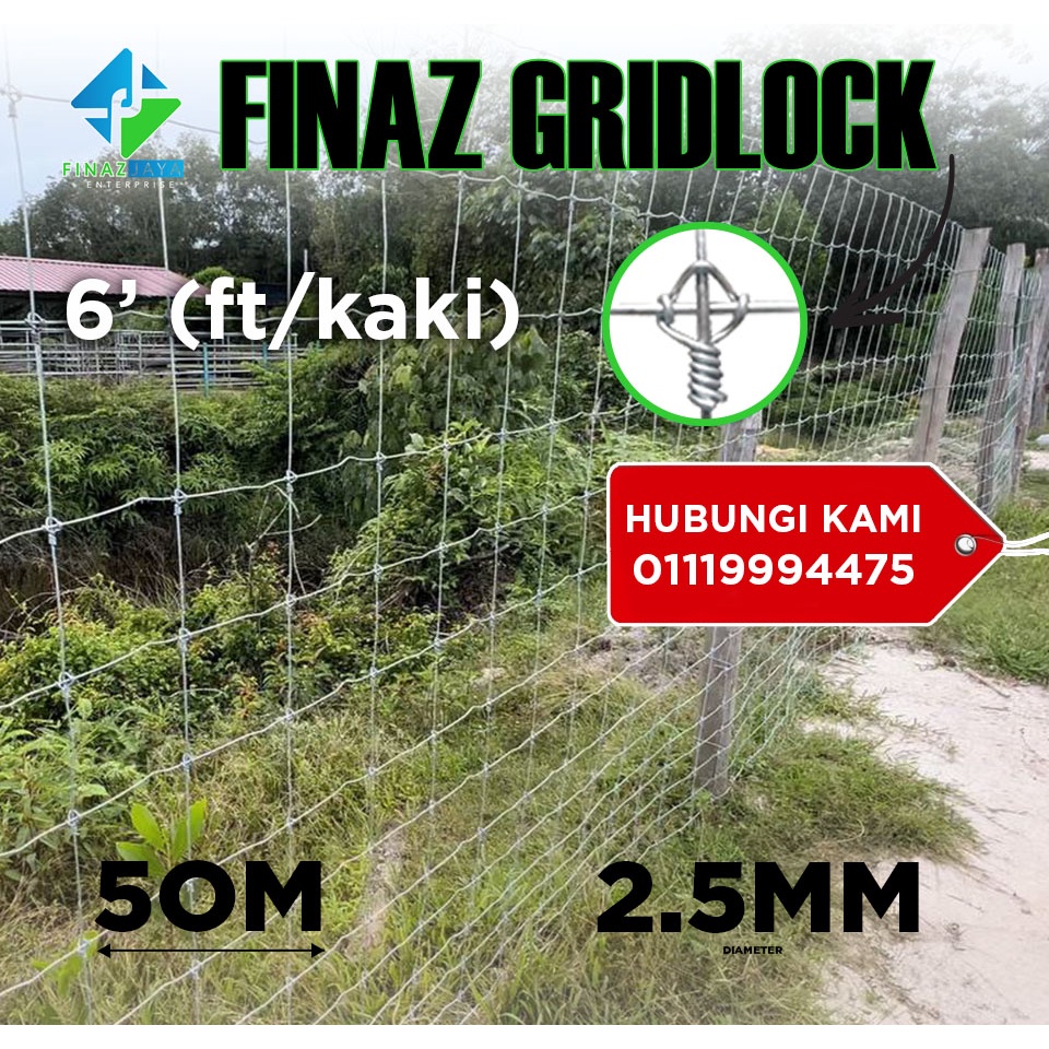 Pagar Cyclone 6 KAKI (GRIDLOCK) - heavy duty wire | Shopee Malaysia