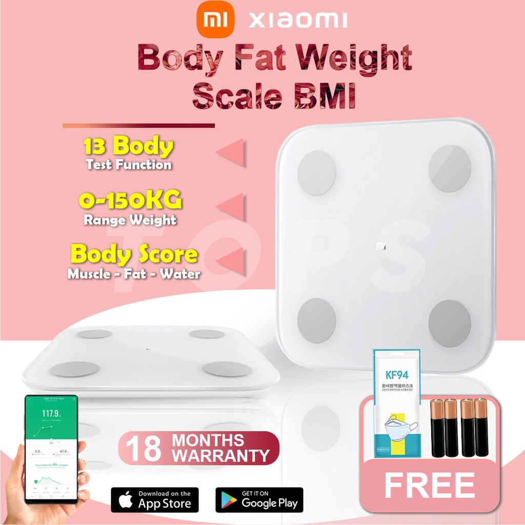 【APP CTRL】Xiaomi Smart Weight Scale 2 BMI Body Composition Fat Digital ...