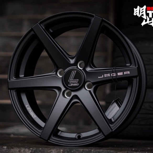 LENSO Jäger Craft 15” with Matt Black 15”x7.0J ET:+35 PCD:4x100 (Made ...