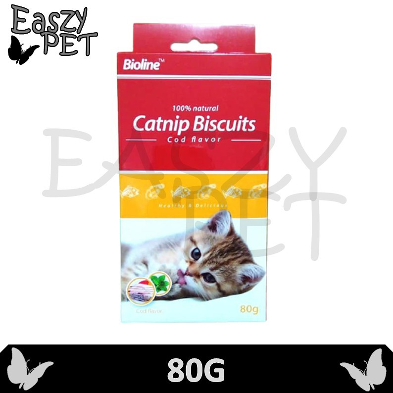 Bioline Catnip Fish Shape Biscuit 80g | Shopee Malaysia