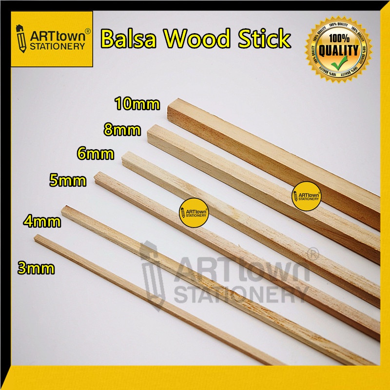 Balsa wood stick 500mm / 50cm (Ready Stock) | Shopee Malaysia