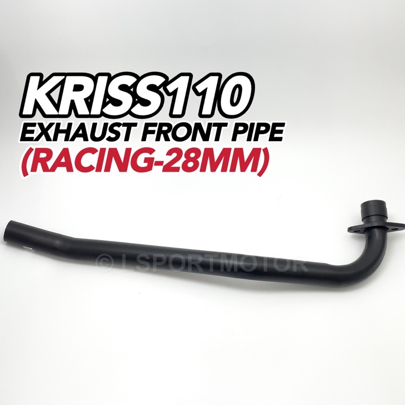 MODENAS KRISS110 EXHAUST FRONT PIPE (RACING-28MM) EKZOS MUFFLER PIPE DEPAN NECK KRISS 110 KRISS1 ...