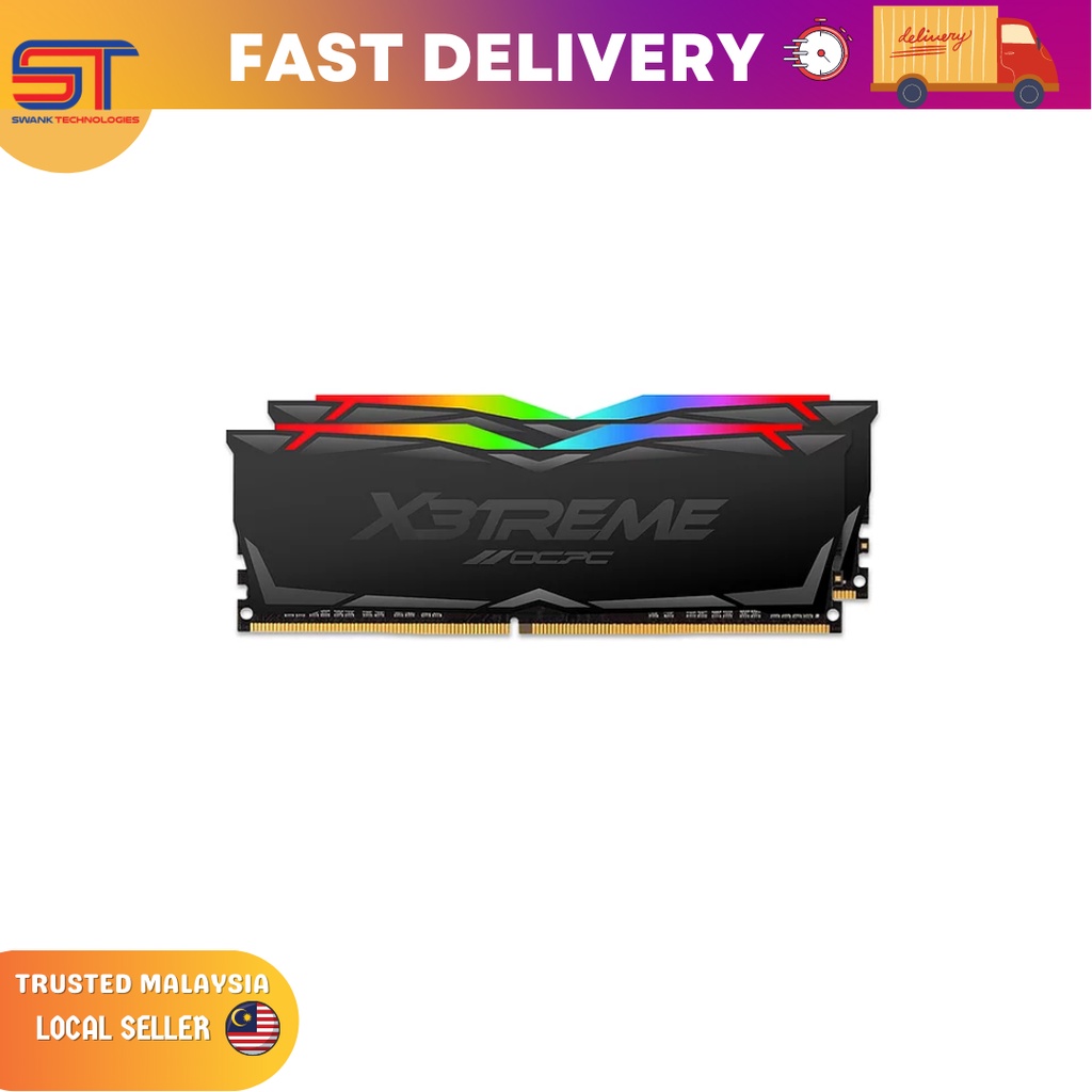OCPC X3 RGB DDR4 RAM 2X8GB 3600MHZ DUAL KIT | Shopee Malaysia