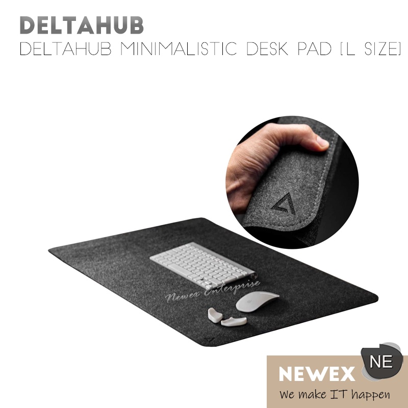 DeltaHub Minimalistic Desk Mouse Pad: Large Felt Desk Mat, Protects ...