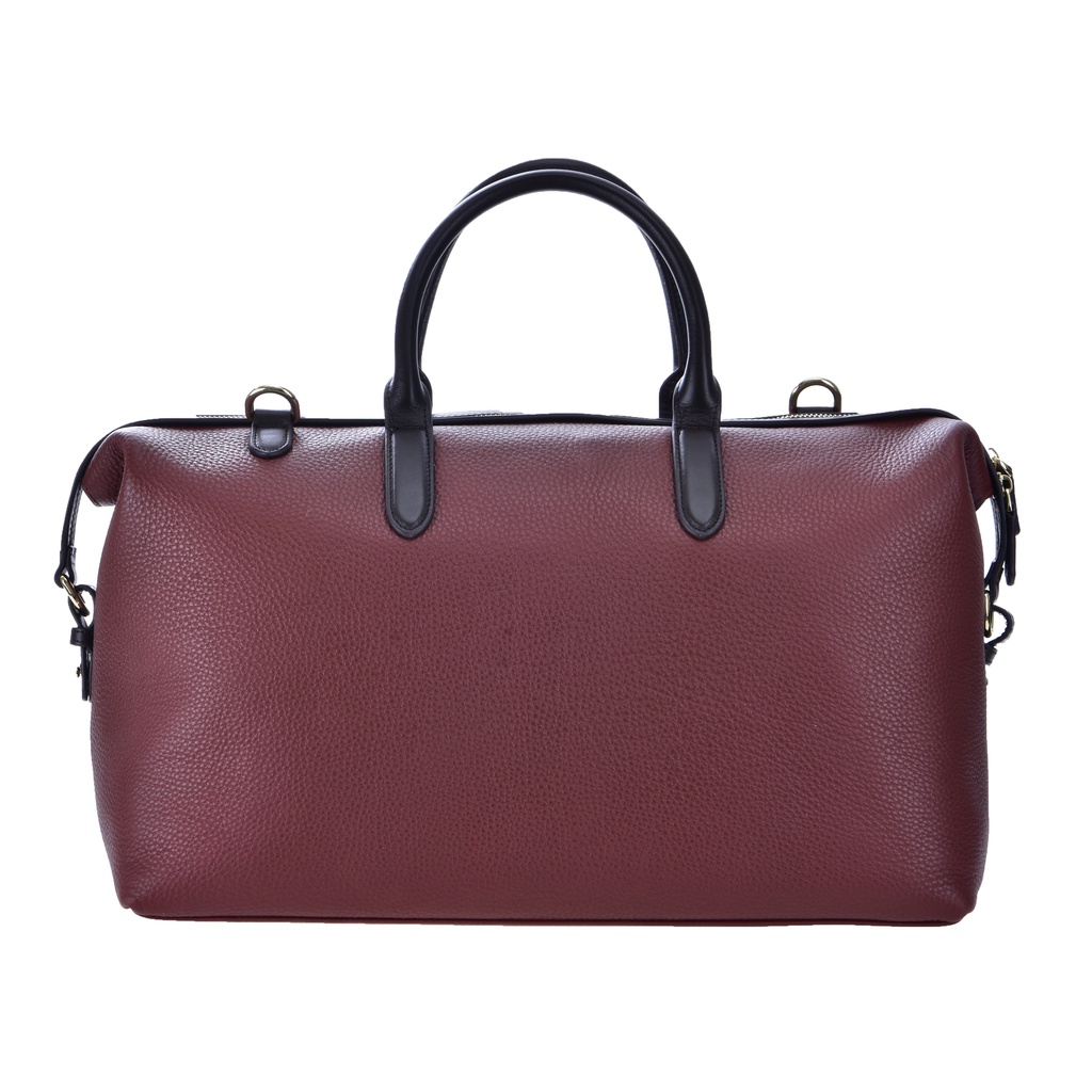 Charles Berkeley DURHAM Genuine Leather Travel Bag Duffel Bag Business ...