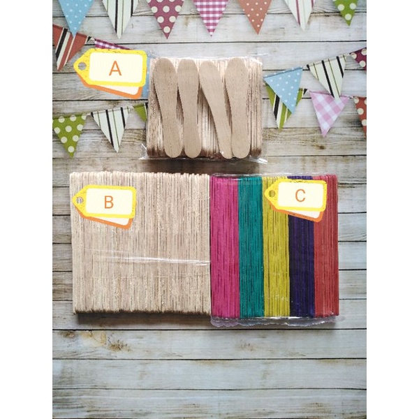 Ice Cream Sticks / Ice Cream Sticks per pack contains 48-50 pcs ...