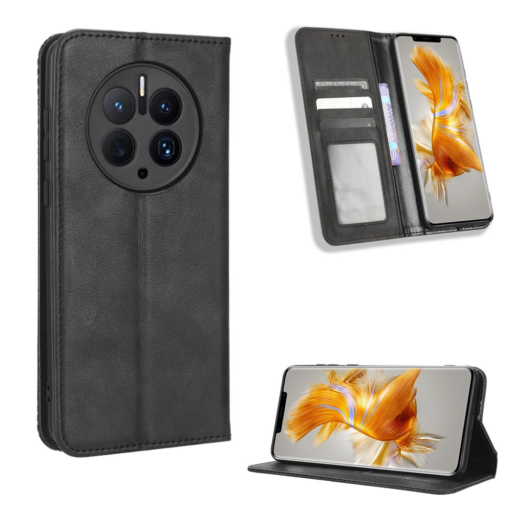 Casing for Huawei Mate 50 Pro Vintage Flip Cover Mate50 Magnetic Wallet ...